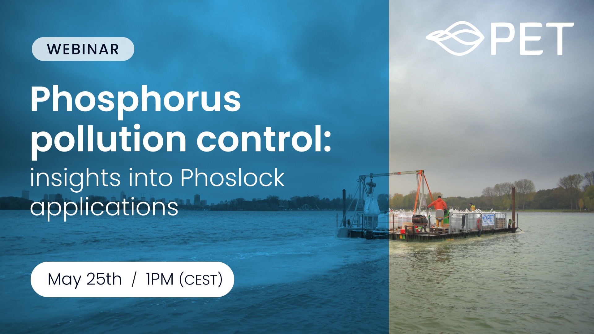 Webinar Phosphorus Pollution Control: insights into Phoslock